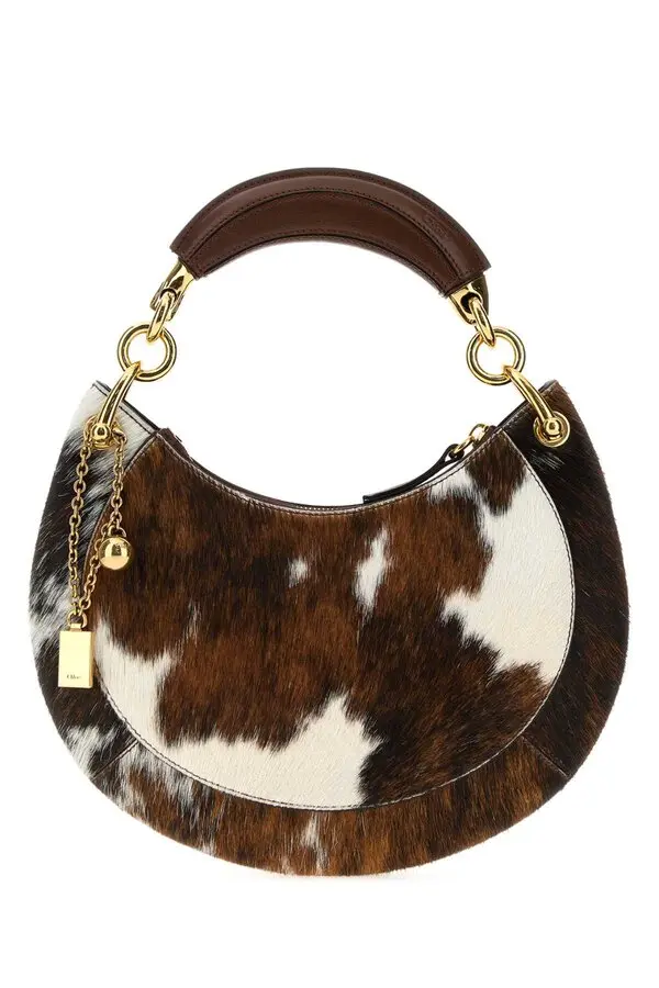Chloé Mini Banana Shoulder Handbag - Animal Print