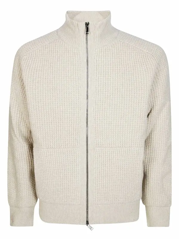 Altea Full-zip Lined Jacket Sweater - Beige