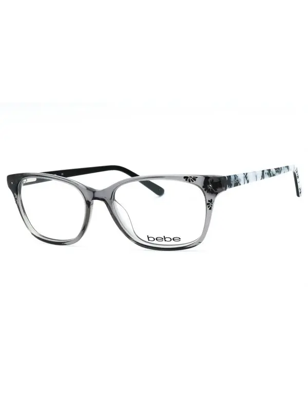 Bebe Bb5163 Eyeglasses - Grey Crystal/clear Demo Lens