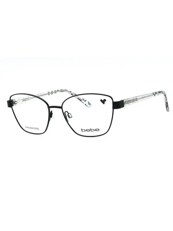 Bebe Bb5209 Eyeglasses - Jet/clear Demo Lens