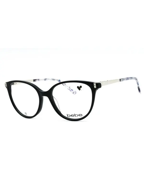 Bebe Bb5215 Eyeglasses - Jet/clear Demo Lens