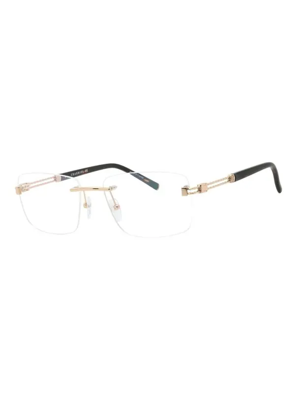 CHARRIOL Pc75091 Rectangular Eyeglasses - Shiny Silver/gold / Clear Lens