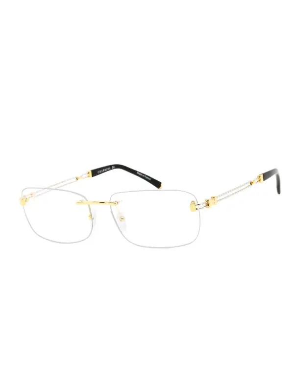 CHARRIOL Pc75088 Rectangular Eyeglasses - Shiny Silver/gold / Clear Lens