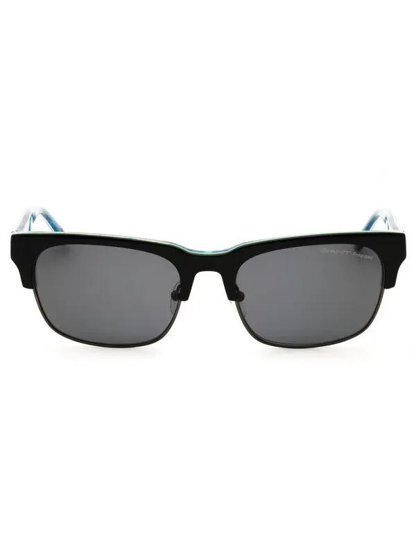Gant Ga7084 Sunglasses - Matte Dark Brown / Green