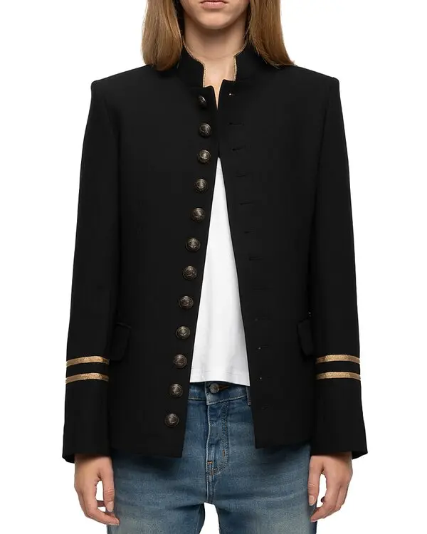 Zadig&Voltaire Vallo Military Jacket - Black