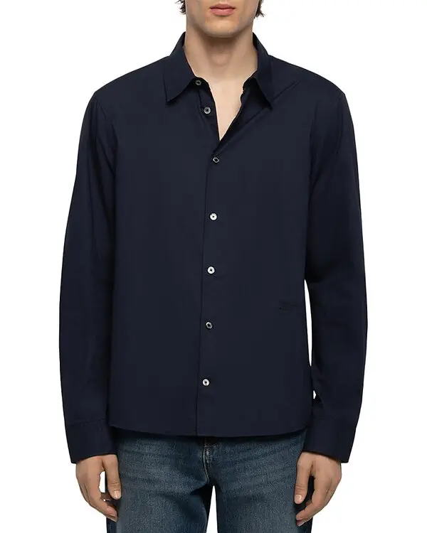 Zadig&Voltaire Sid Cotton Shirt - Encre