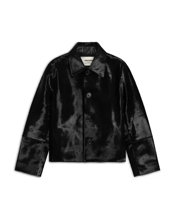 Zadig&Voltaire Lessa Pony Effect Leather Jacket