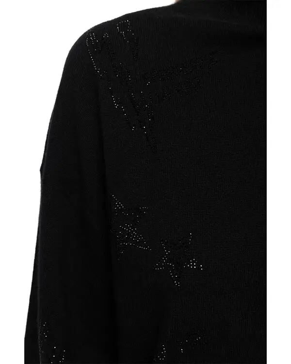 Zadig&Voltaire Souly Cashmere Embellished Turtleneck Sweater