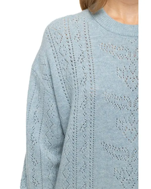 Zadig&Voltaire Markuz Wool & Cashmere Pointelle Sweater - Frozen