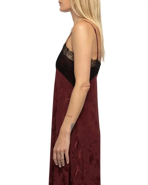 Zadig&Voltaire Ridar Silk Lace Trim Dress