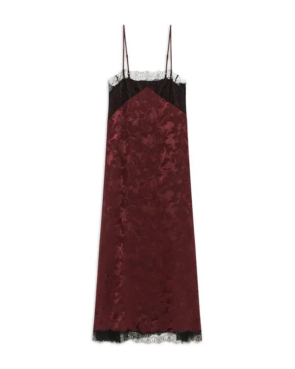 Zadig&Voltaire Ridar Silk Lace Trim Dress