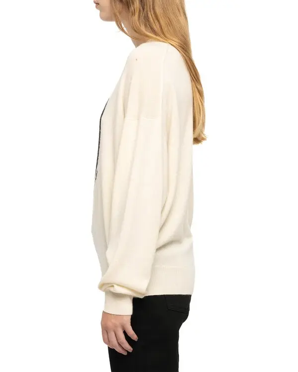 Zadig&Voltaire Soulo Wool & Cashmere Heart Sweater