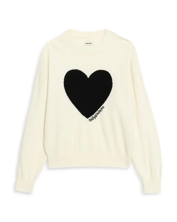 Zadig&Voltaire Soulo Wool & Cashmere Heart Sweater