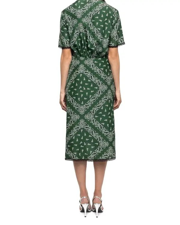 Zadig&Voltaire Reforme Silk Printed Wrap Dress