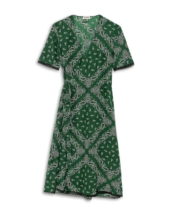 Zadig&Voltaire Reforme Silk Printed Wrap Dress