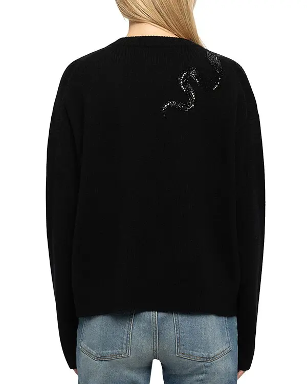 Zadig&Voltaire Markuz Embellished Wool & Cashmere Sweater