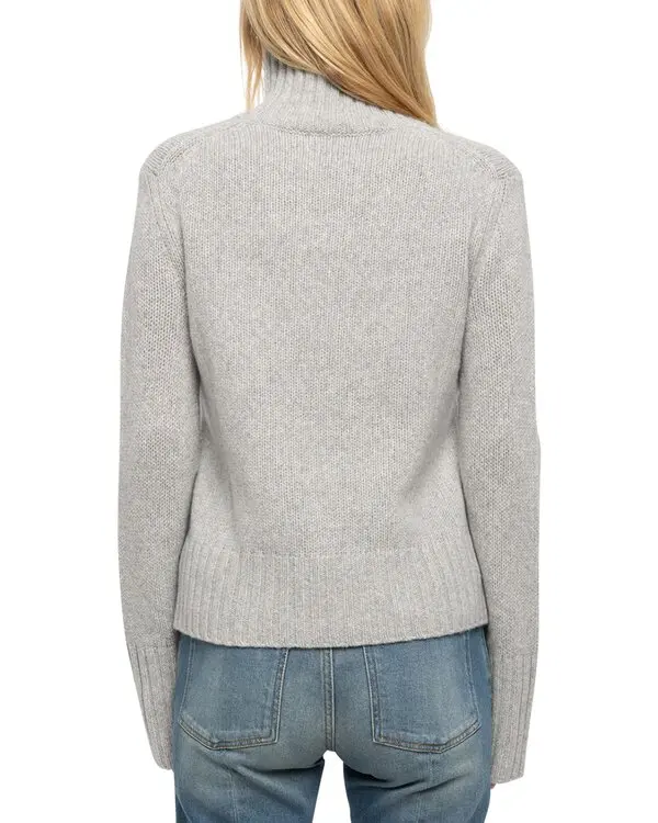 Zadig&Voltaire Nalma Wool Amour Paris Turtleneck Sweater