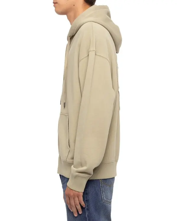 Zadig&Voltaire Sweelo Cotton Skull Zip Drawstring Hoodie
