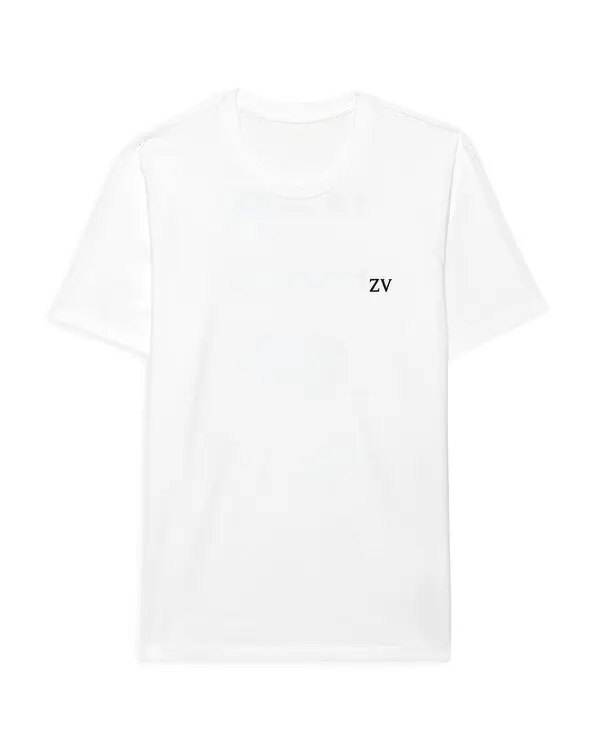 Zadig&Voltaire Tommy Zv Cotton Logo Crewneck T-shirt