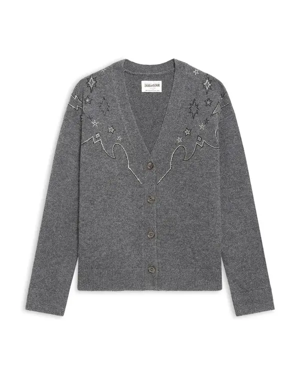 Zadig&Voltaire Mirkaz Embellished Cashmere Cardigan