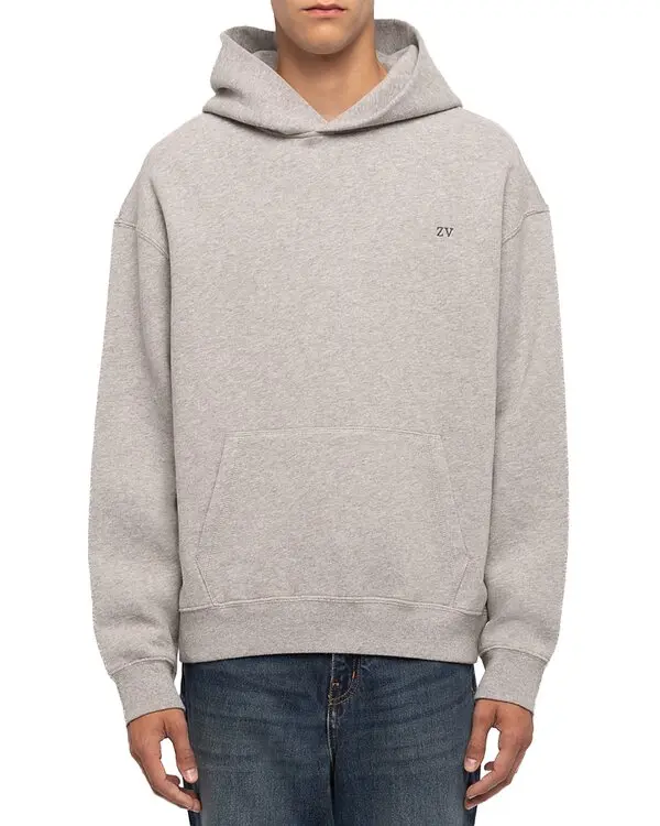 Zadig&Voltaire Sweelo Cotton Blend Logo Hoodie - Gris