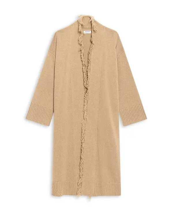 Zadig&Voltaire Camy Wool & Cashmere Fringed Cardigan