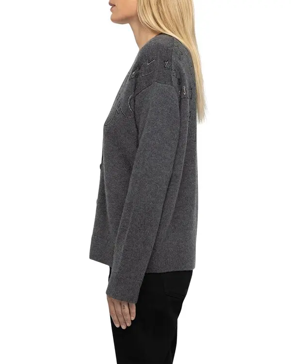 Zadig&Voltaire Mikyz Cashmere Embellished Cardigan