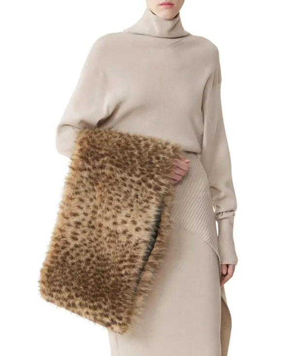 LANVIN Faux Fur Scarf
