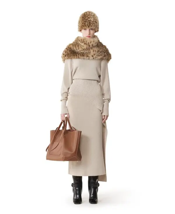 LANVIN Faux Fur Scarf