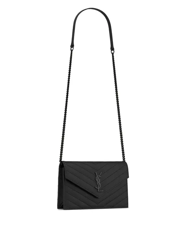 Saint Laurent Cassandre Envelope Chain Wallet