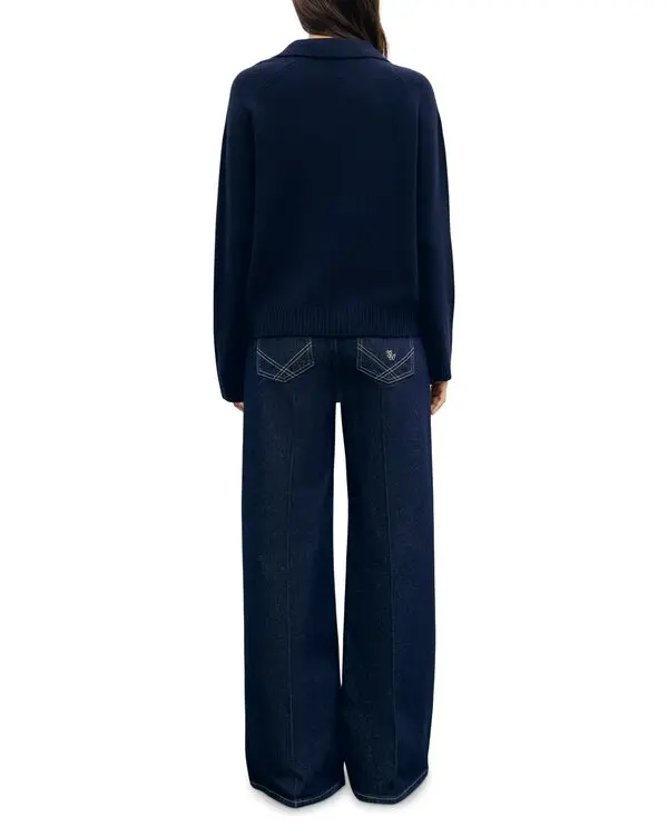 Gerard Darel Reni Wool Collared Sweater