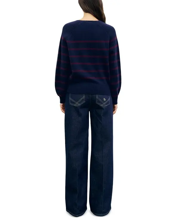 Gerard Darel Reny Wool Shoulder Button Sweater