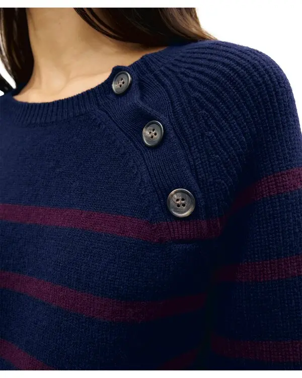 Gerard Darel Reny Wool Shoulder Button Sweater