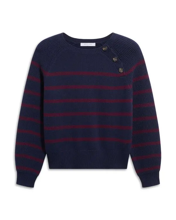 Gerard Darel Reny Wool Shoulder Button Sweater
