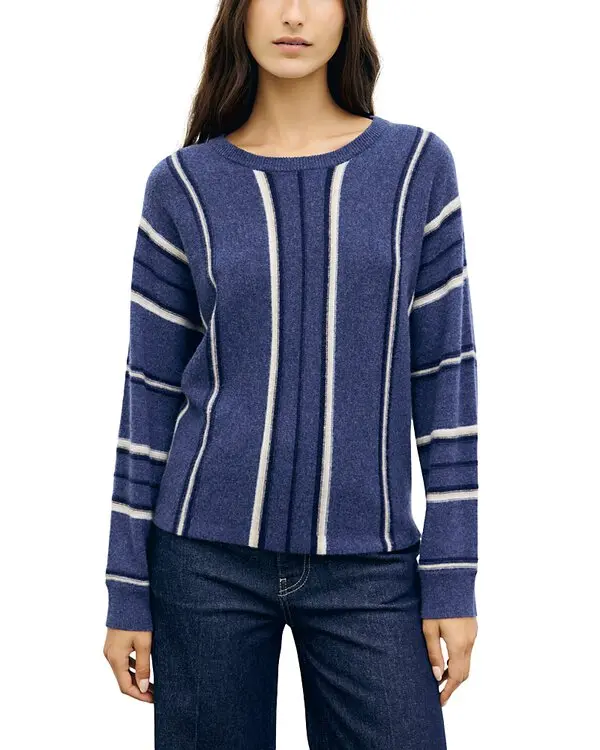 Gerard Darel Gerard Durel Ricki Cashmere Striped Sweater - Blue