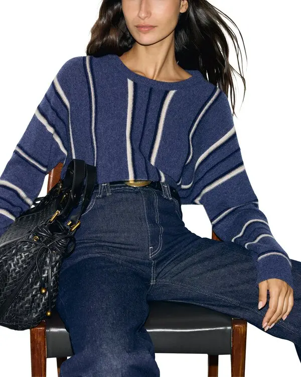 Gerard Darel Gerard Durel Ricki Cashmere Striped Sweater