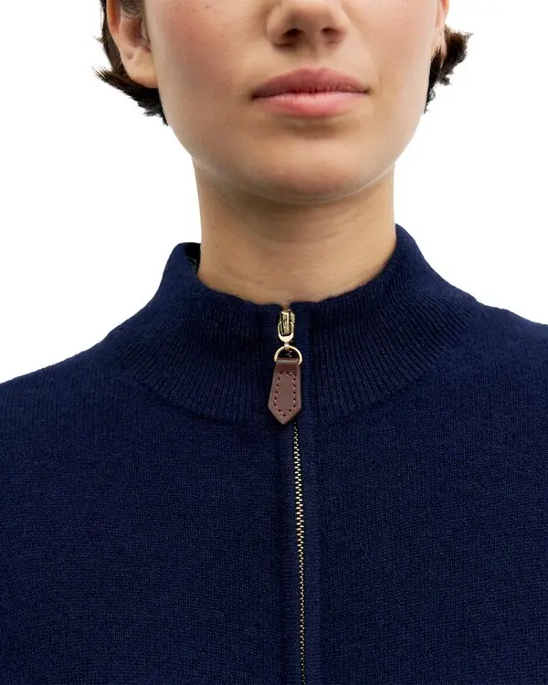 Gerard Darel Rhia Cashmere Half Zip Sweater