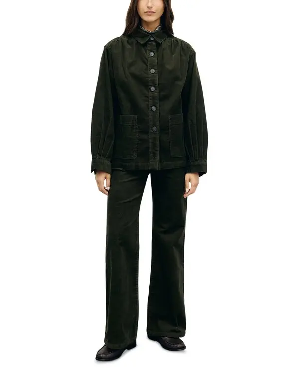 Gerard Darel Jena Cotton Stretch Corduroy Shirt