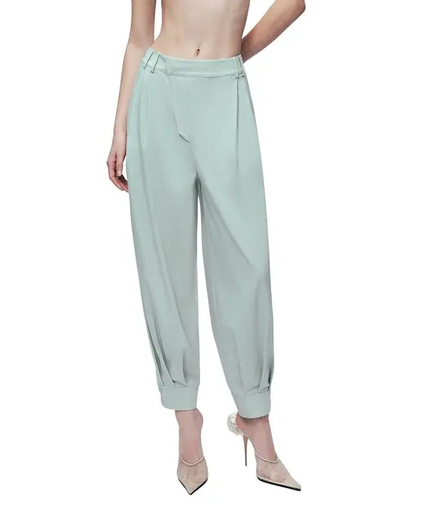 NOCTURNE Draped Harem Trousers - Turquoise