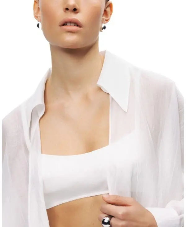 NOCTURNE Tie-detail Shirt