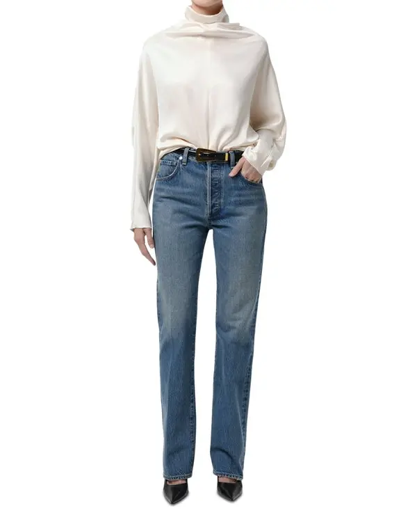Citizens Of Humanity Ilaria Draped Long Sleeve Top