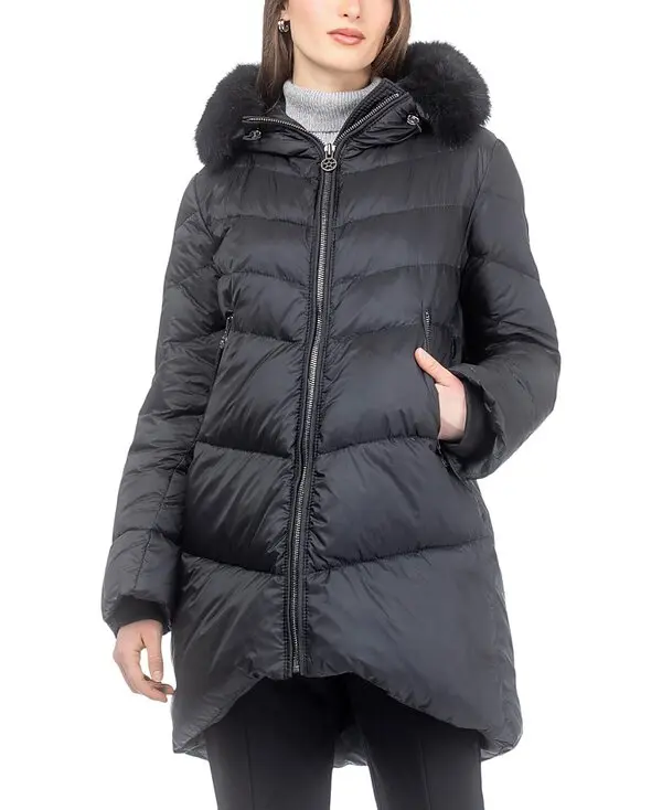 Gorski Apres-ski Parka With Detachable Toscana Lamb Hood Trim - Black/black