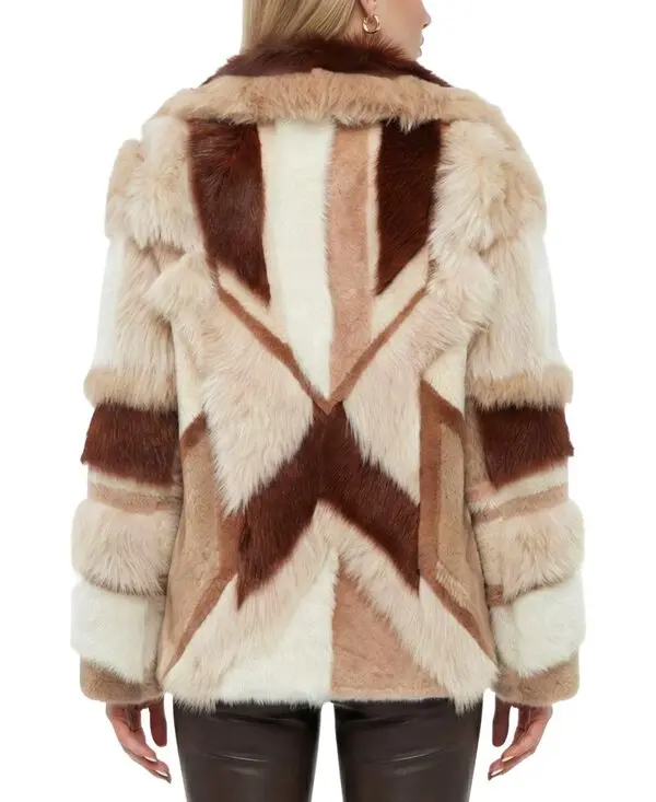 Gorski Merino And Toscana Shearling Lamb Intarsia Jacket