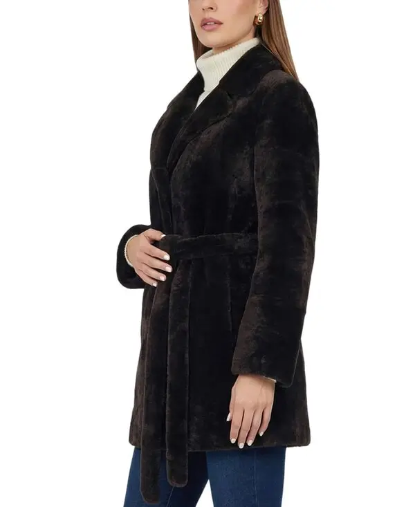 Gorski Select Shearling Lamb Stroller With Belt
