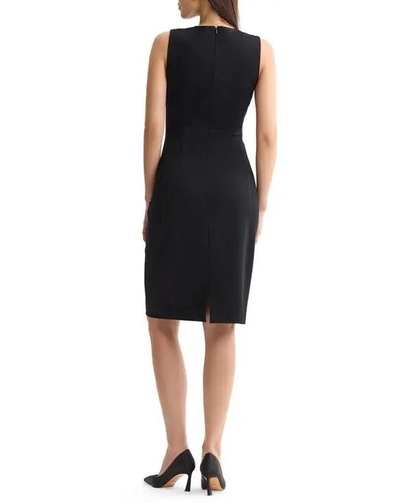 Misook Luxestretch Contrast Stitch Sheath Dress