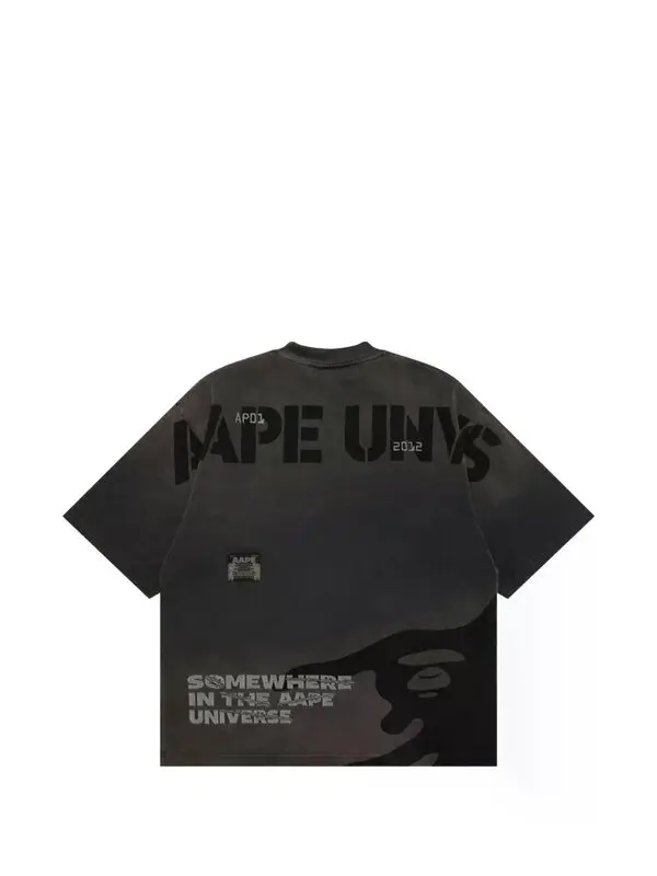 AAPE BY *A BATHING APE Aapeunvs Graphic-print T-shirt - Black