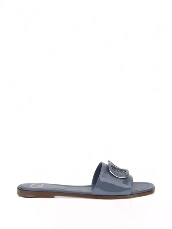 Valentino Garavani Vlogo Signature Patent Leather Sandals