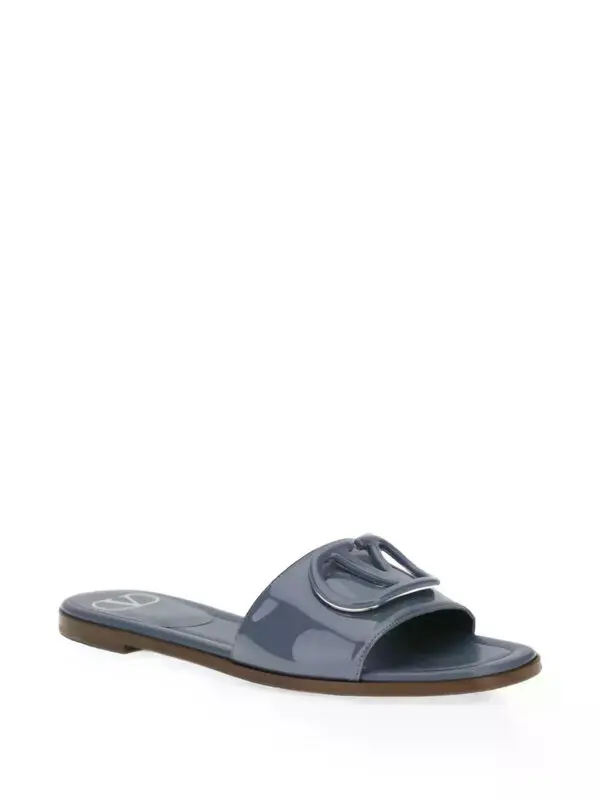 Valentino Garavani Vlogo Signature Patent Leather Sandals