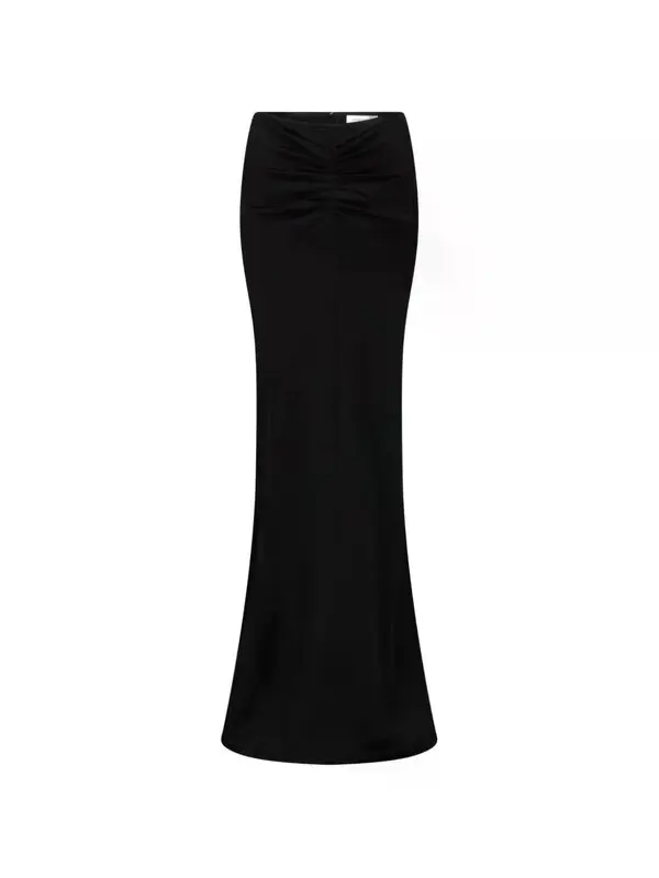 Victoria Beckham Isabella Ruched Maxi Skirt - Black