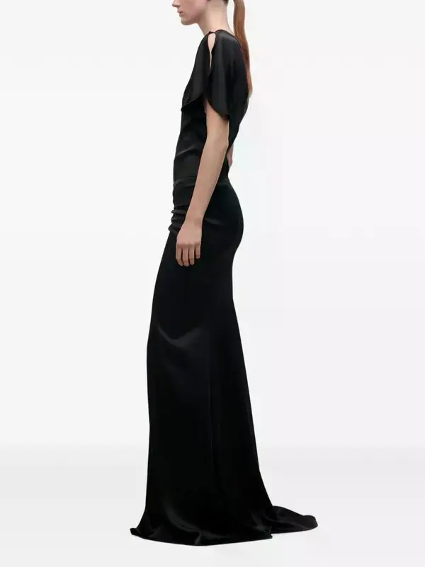 Victoria Beckham Isabella Ruched Maxi Skirt